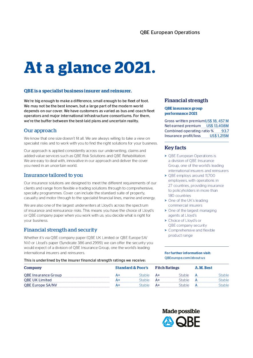 Document Library - QBE European Operations