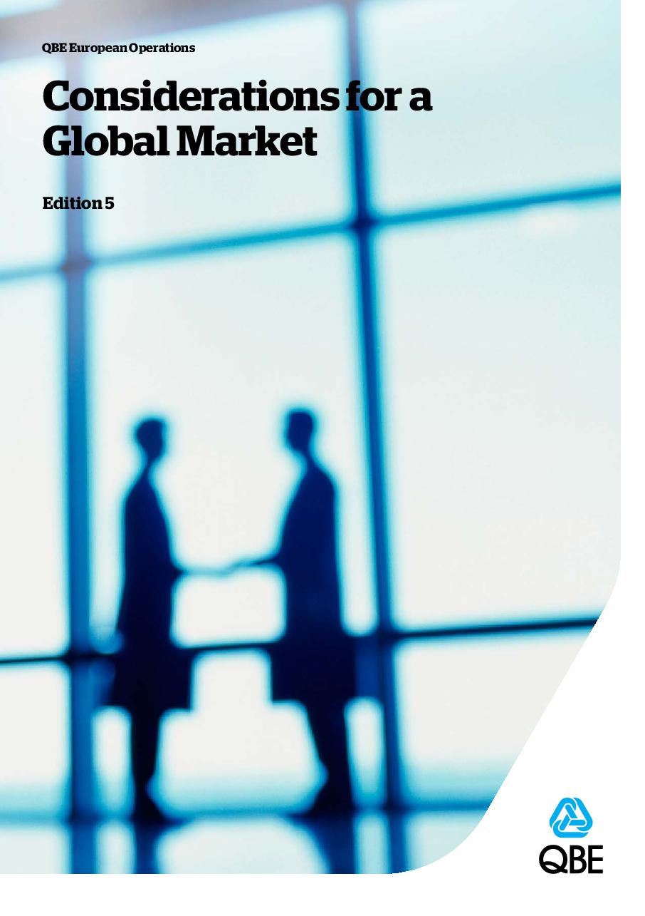 Considerations for a Global Market - QBE European Operations