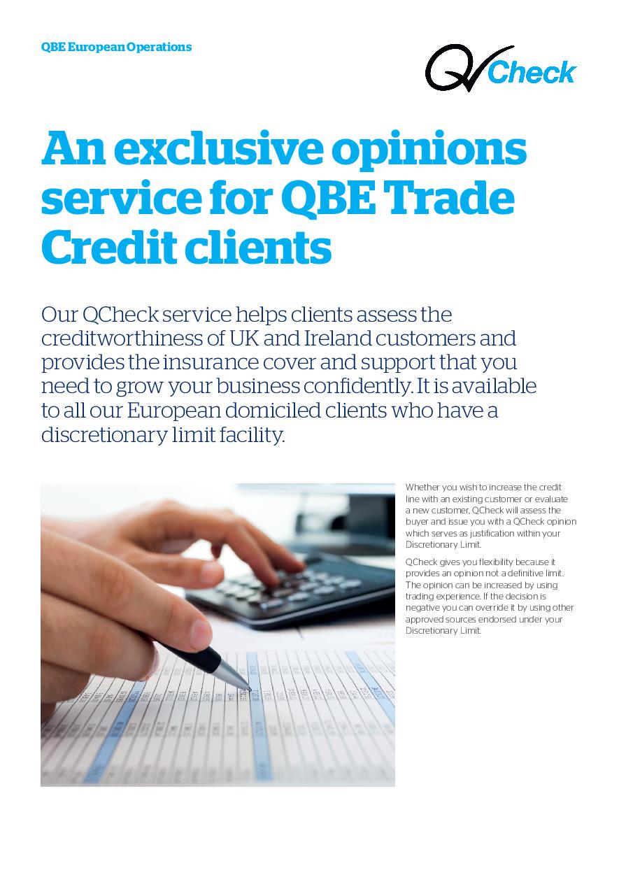Trade Credit - QBE European Operations